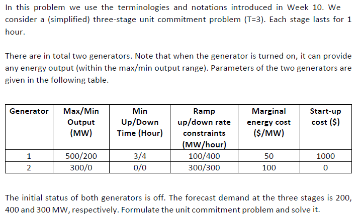 Solved In this problem we use the terminologies and | Chegg.com