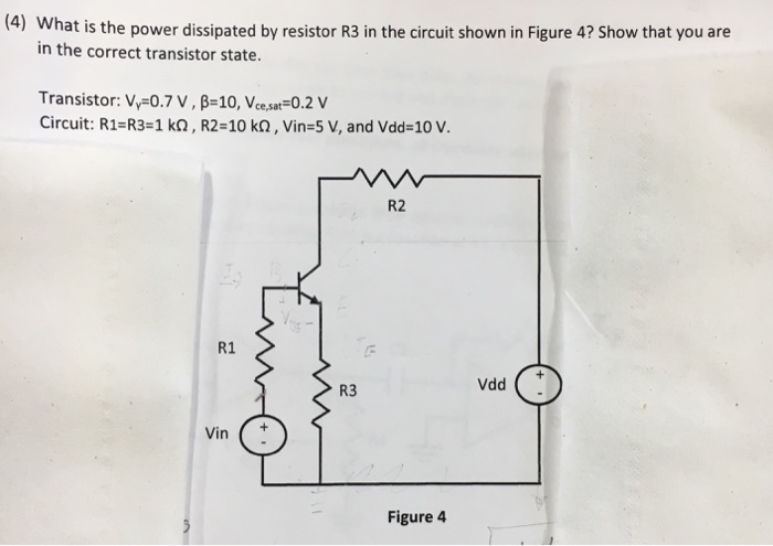Solved What is the power dissipated by resistor R3 in the | Chegg.com