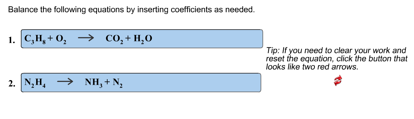 Solved Balance the following equations by inserting | Chegg.com