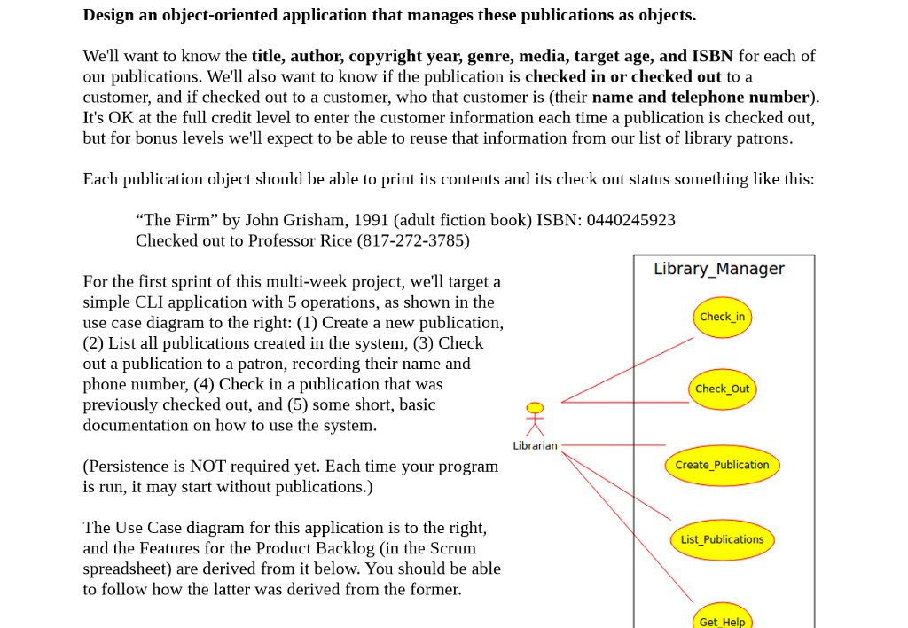 Solved Design an object-oriented application that manages | Chegg.com
