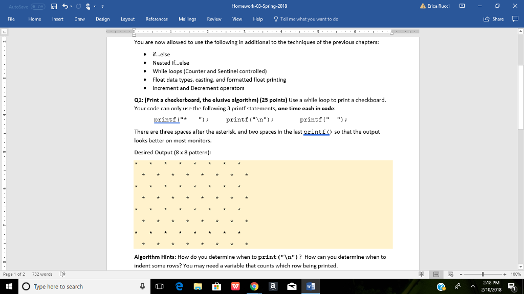 Computer Science Archive | February 10, 2018 | Chegg.com