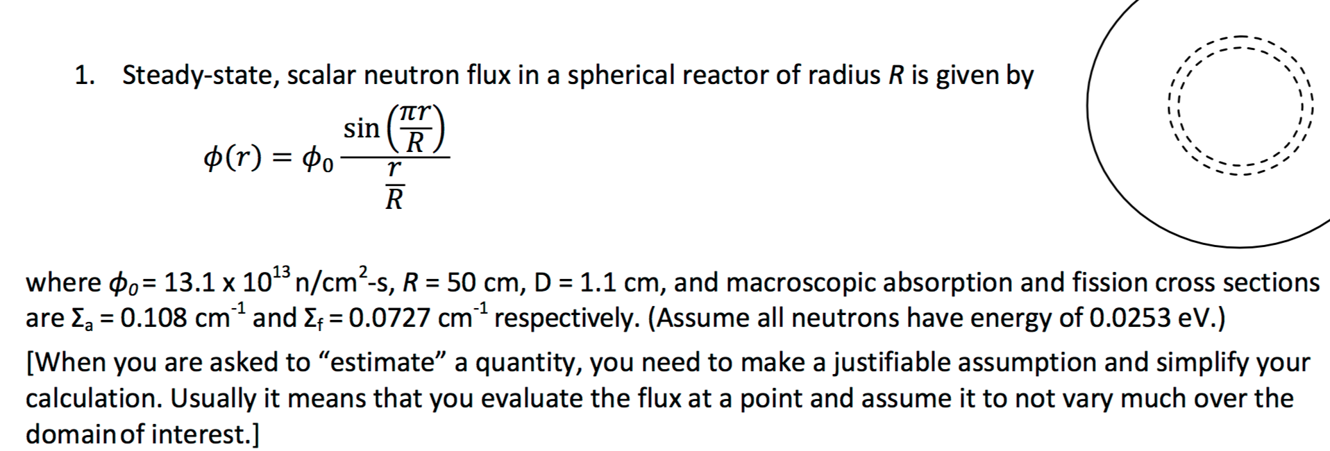 Solved What is the total number of neutrons in the sphere at | Chegg.com