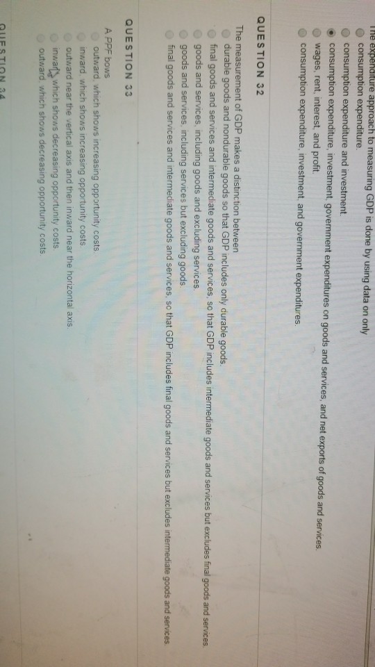 Solved T he expenditure approach to measuring GDP is done by | Chegg.com