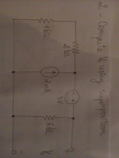 Solved Compute V0 using superposition. | Chegg.com