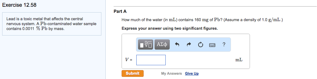 Solved Lead is a toxic metal that affects the central | Chegg.com