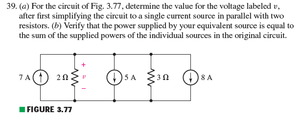 Solved (a) For the circuit of Fig. 3.77, determine the value | Chegg.com