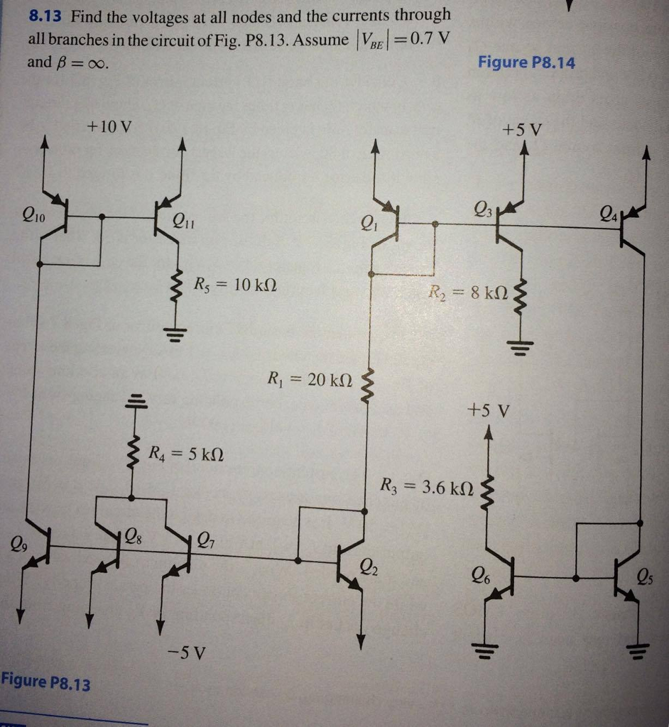 Solved Find the voltages at all nodes and the currents | Chegg.com