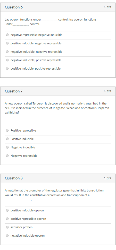 Solved A negative inducible operon is regulated by an | Chegg.com