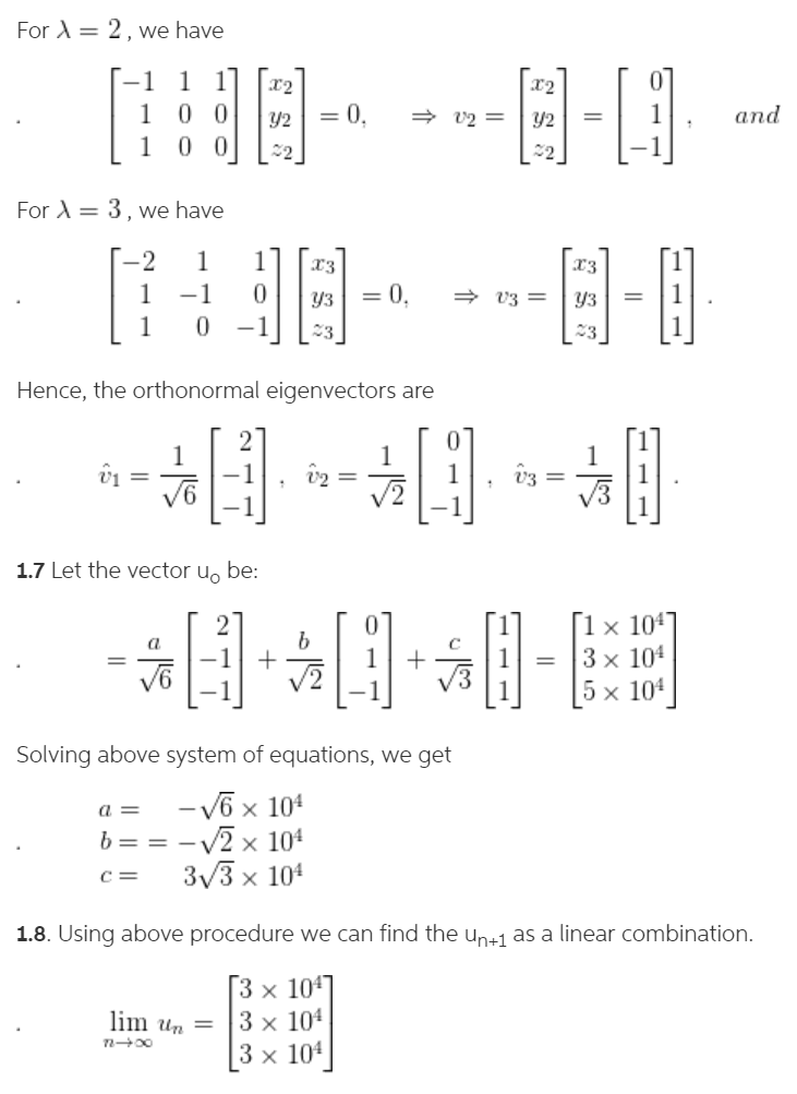 Solved Linear algebra questions. So i hagve the answers to | Chegg.com