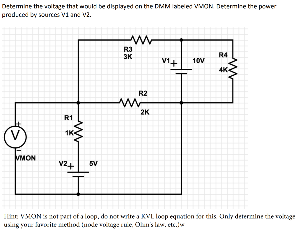 Solved Determine the voltage that would be displayed on the | Chegg.com
