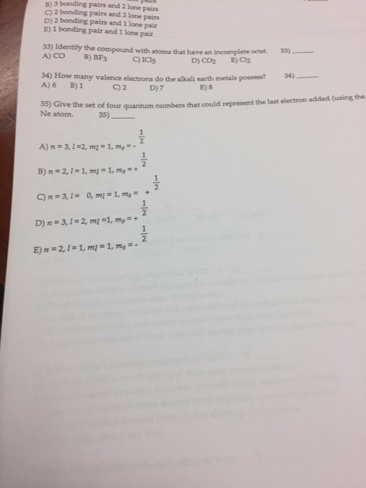 Solved Identify the compound with atoms that have an | Chegg.com
