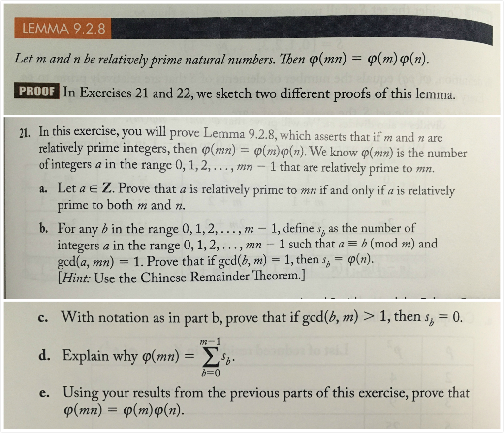 Let m and n be relatively prime natural numbers. Then | Chegg.com