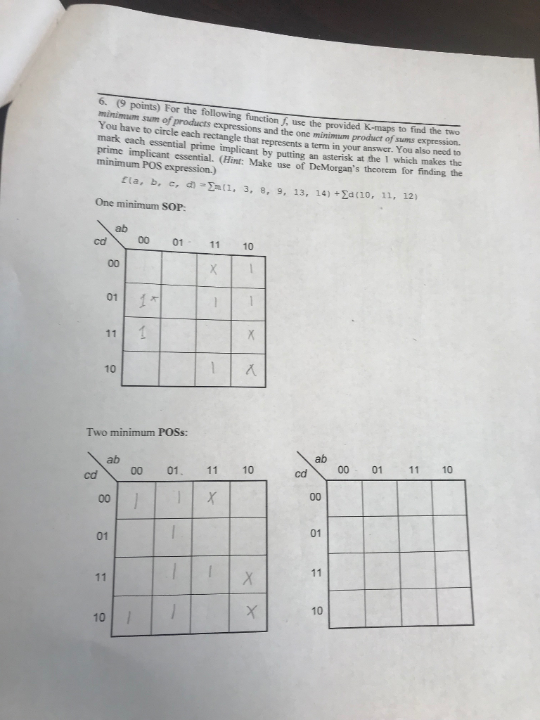 Solved 6. (9 points) For the following function f, use the | Chegg.com