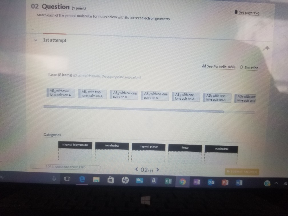 Solved 02 Question (1 point) See page 196 Match each of the | Chegg.com
