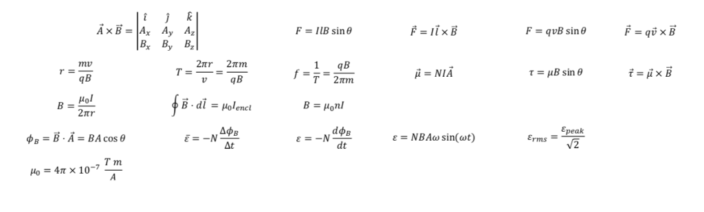 Solved F-11B sin ? F-qvB sin ? mv Hol B Honl peak ?-NBAw | Chegg.com