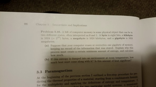 Solved 98 Chapter tecactions and Implications Problem 3.16. | Chegg.com