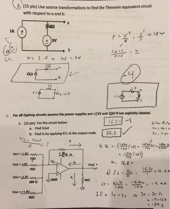 Solved Use source transformations to find the Thevenin | Chegg.com