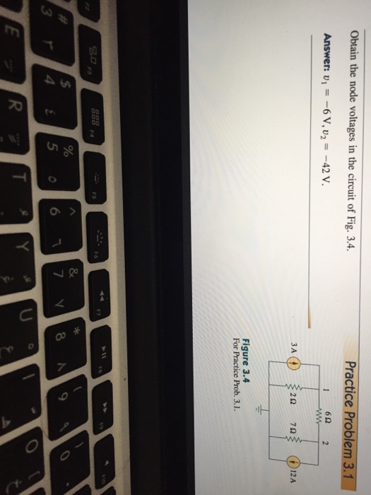 Solved Obtain the node voltages in the circuit of Fig. 3.4. | Chegg.com