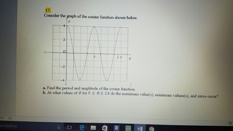 Solved Consider the graph of the comic function shown below | Chegg.com