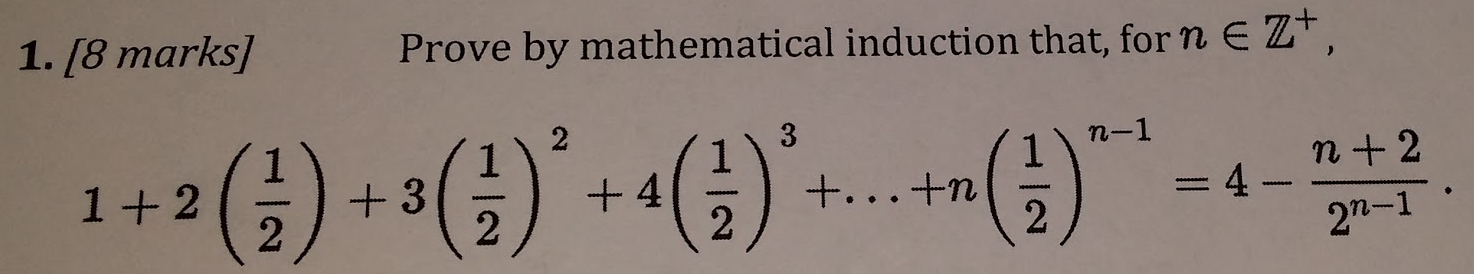 Solved Prove by mathematical induction that, for nZ, | Chegg.com