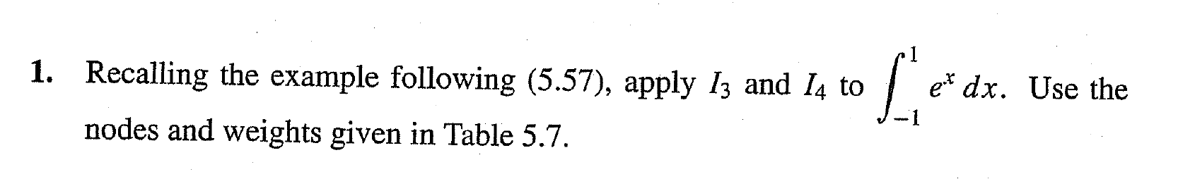 Solved Nodes And Weights Of Gaussian Quadrature Formulas 