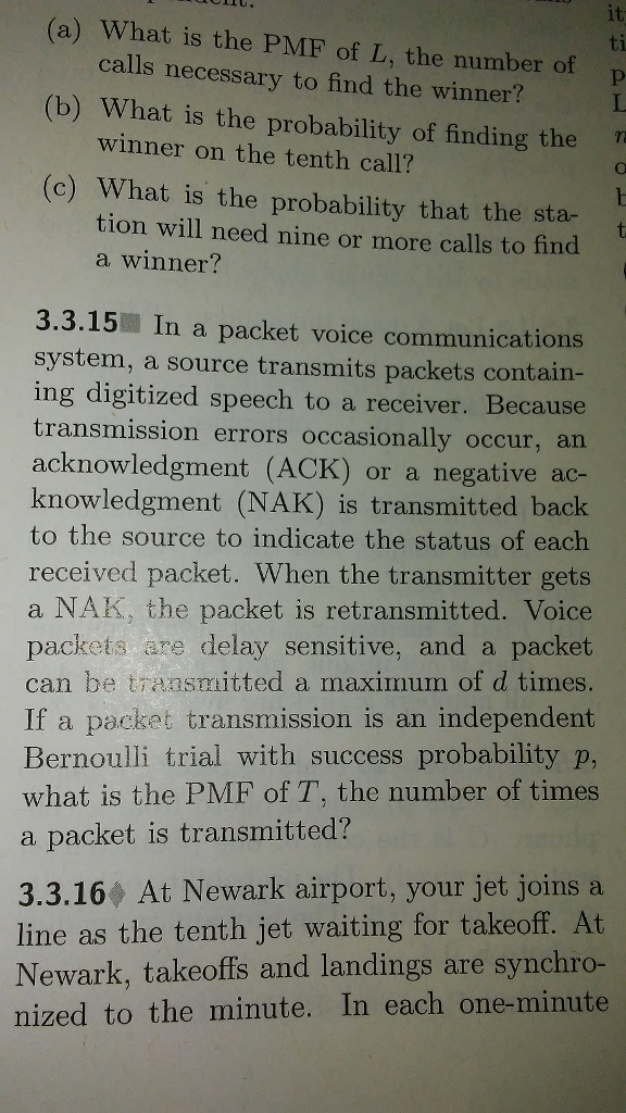 Solved in a packet voice communications system, a source | Chegg.com