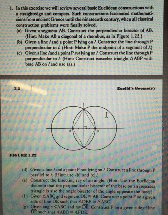 Solved In this exercise we will review several basic | Chegg.com