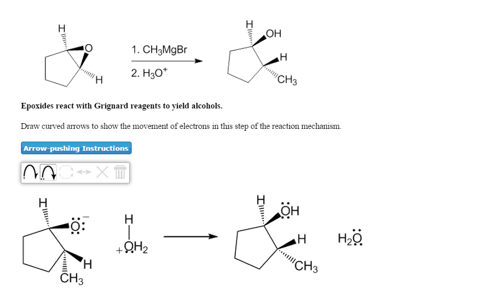 Solved Epoxides react with Grignard reagents to yield | Chegg.com