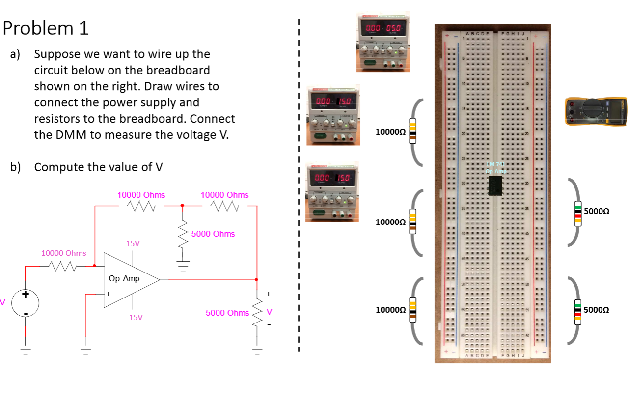 Solved Problem 1 a) Suppose we want to wire up the circuit | Chegg.com