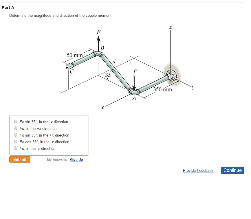 Solved Determine the magnitude and direction of the couple | Chegg.com