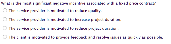 Solved What is the most significant negative incentive | Chegg.com