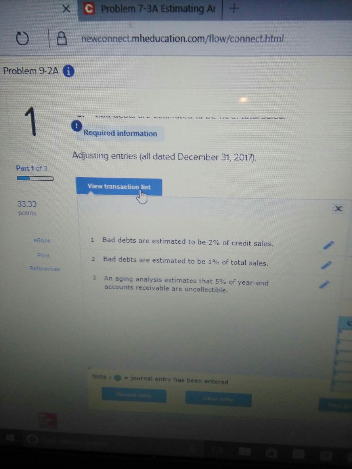 Solved Saved Required information Problem 9-2A Estlmeting | Chegg.com