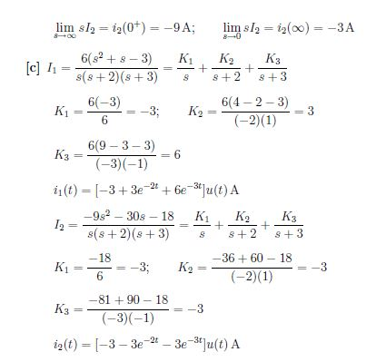 Solved Circuit Analysis using Laplace Transforms: | Chegg.com