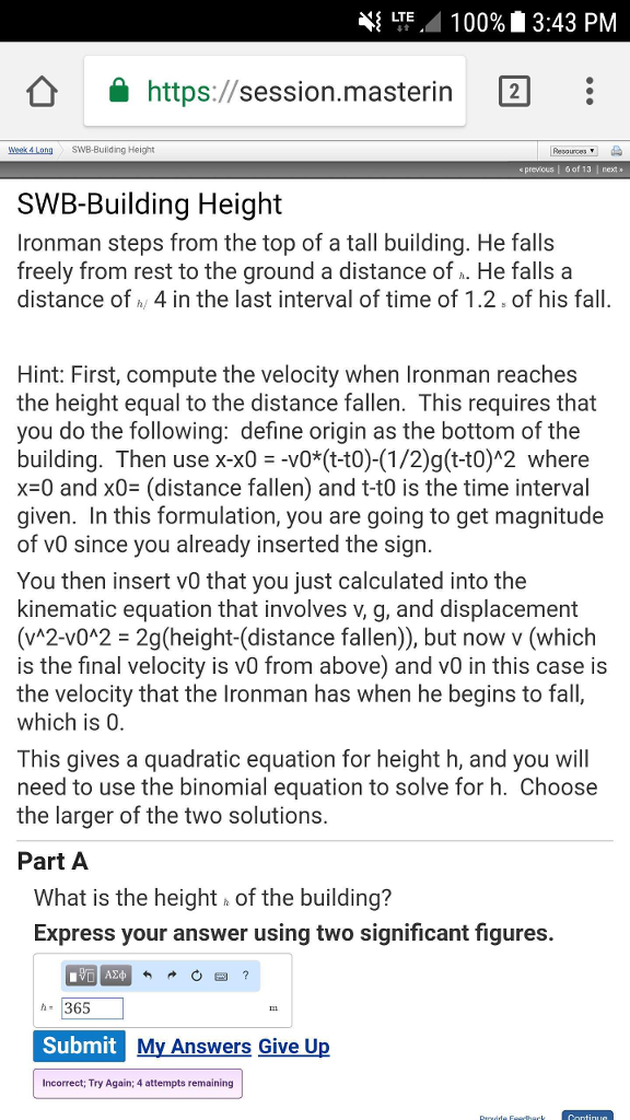 Solved ギ DE._ 100%. 3:43 PM https://session.masterin 2 | Chegg.com