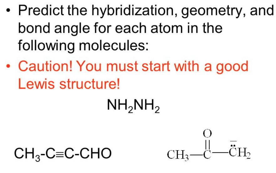 Solved Predict the hybridization, geometry, and bond angle | Chegg.com