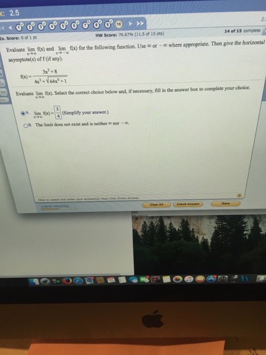 Solved Evaluate lim_x rightarrow infinity f(x) and lim_x | Chegg.com