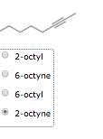 Solved 2-octyl 6-octyne 6-octy tKyl 2-octyne | Chegg.com