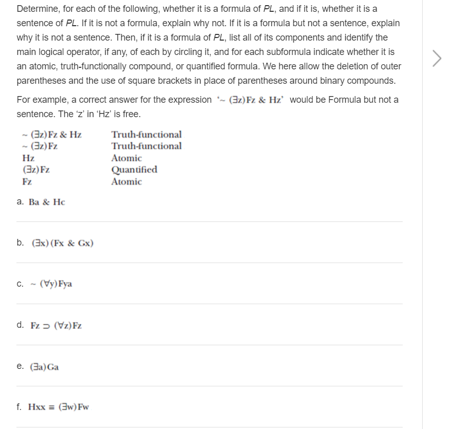 Determine, for each of the following, whether it is a | Chegg.com