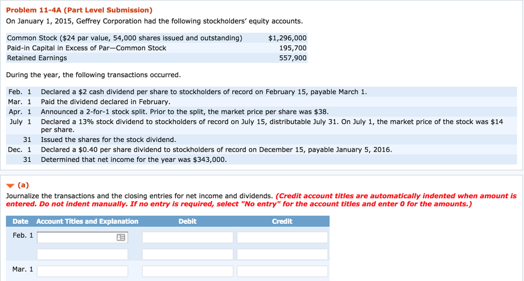 Solved Problem 11-4A (Part Level Submission) On January 1, | Chegg.com