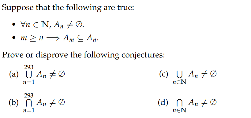 Solved Suppose that the following are true: C) Prove or | Chegg.com
