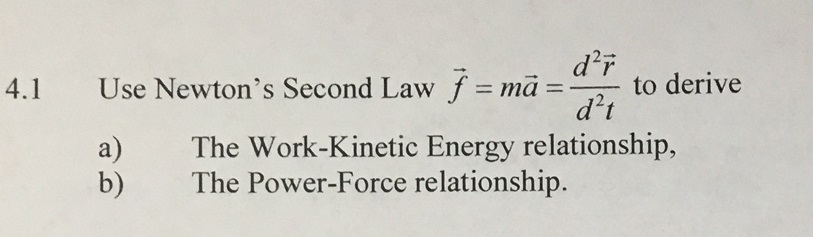 Solved Use Newton's Second Law f = ma = d^2 r/d^2 t to | Chegg.com