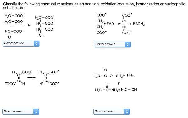 Solved Classify the following chemical reactions as an | Chegg.com