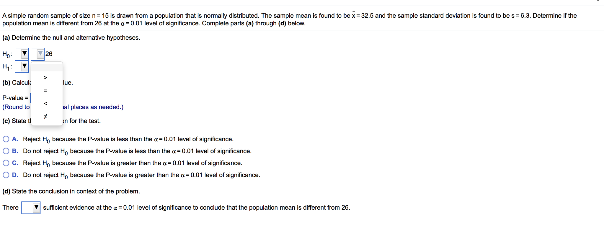 Solved A simple random sample of size n F 5 is drawn from a | Chegg.com