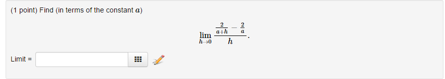 Solved Find (in terms of the constant a) lim_h rightarrow 0 | Chegg.com