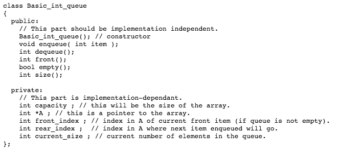 Here is an example of a basic implementation file of | Chegg.com