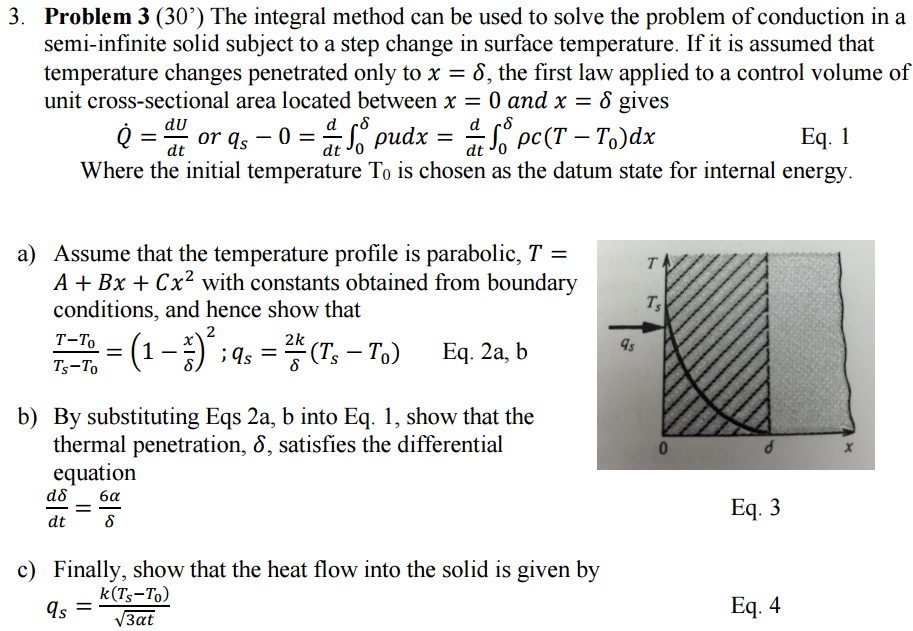 The integral method can be used to solve the problem | Chegg.com