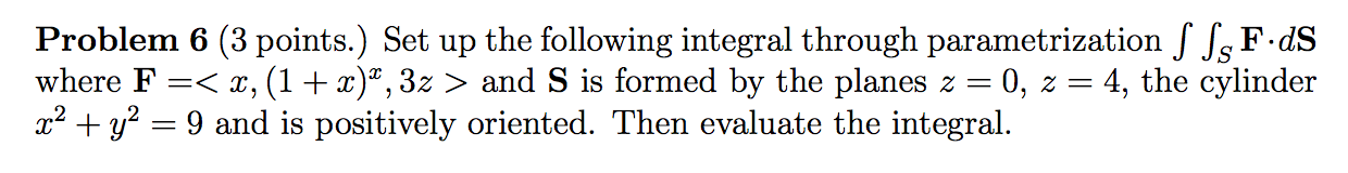 Solved Set up the following integral through parametrization | Chegg.com