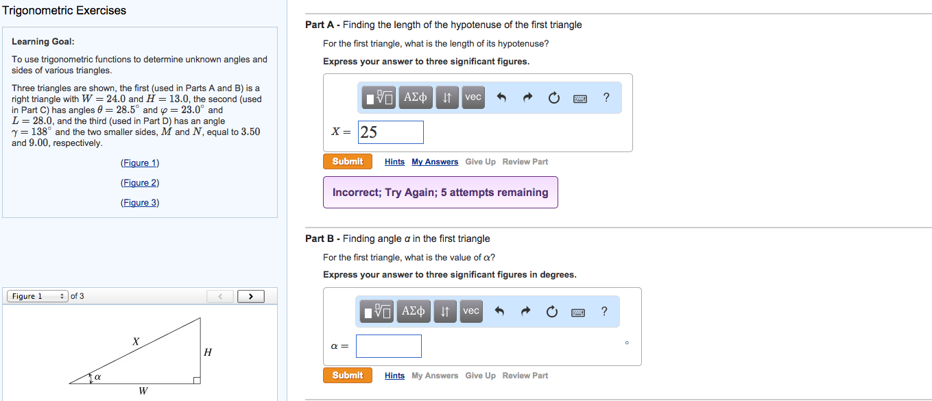 Solved Trigonometric Exercises Learning Goal: To use | Chegg.com Solved Trigonometric Exercises Learning Goal: To use | Chegg.com