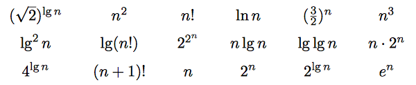 Solved Rank the following functions by order of growth; that | Chegg.com