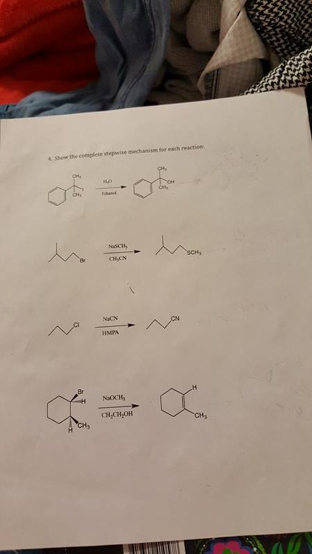Solved Show the complete stepwise mechanism for each | Chegg.com